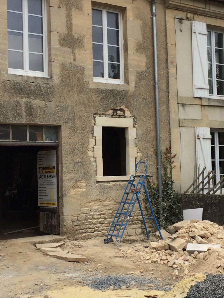 Création d'ouverture avec jambage en pierre de taille | ANC Construction